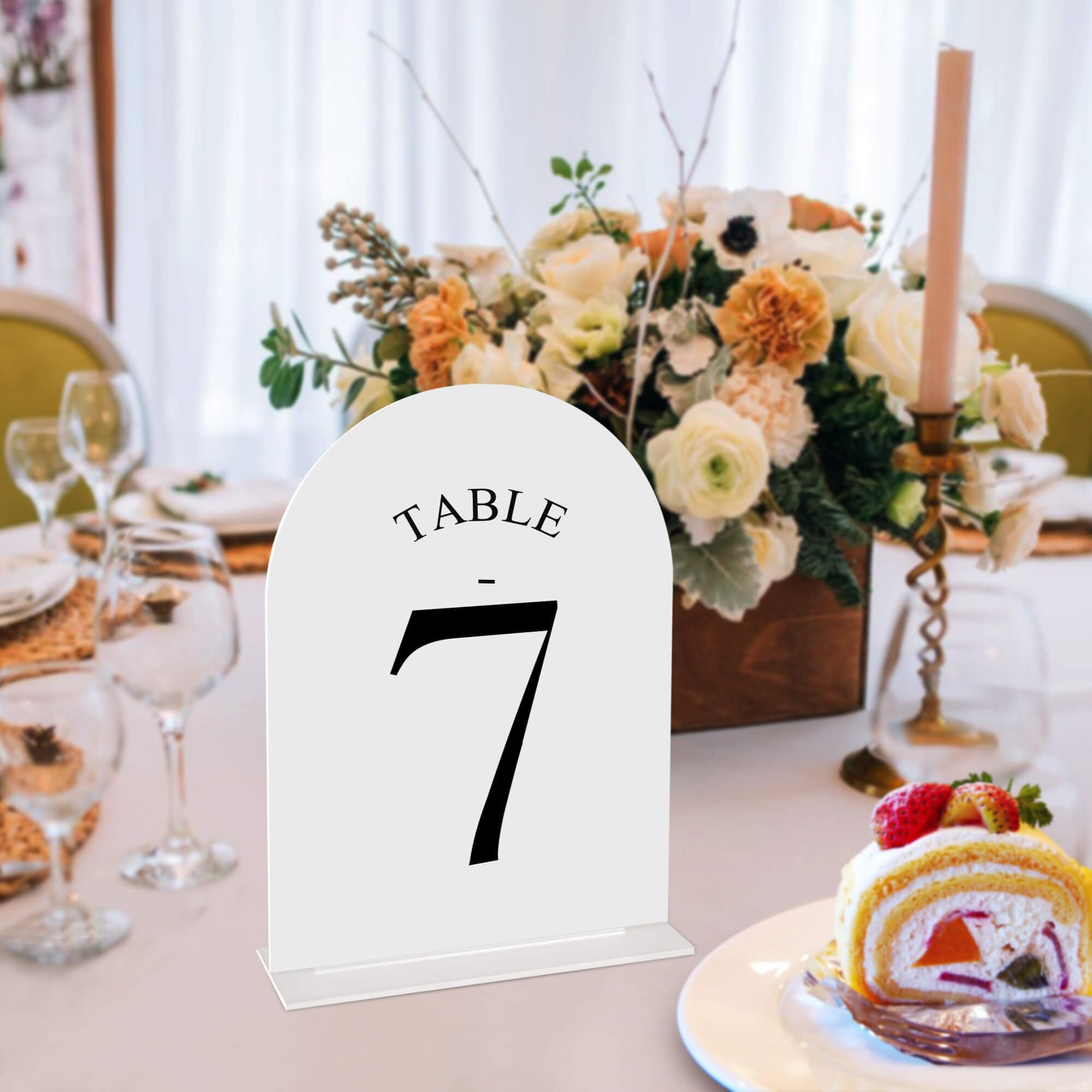 Snapklik.com : 40 Packs Table Number Holders - 5" X 7" Acrylic Sign ...