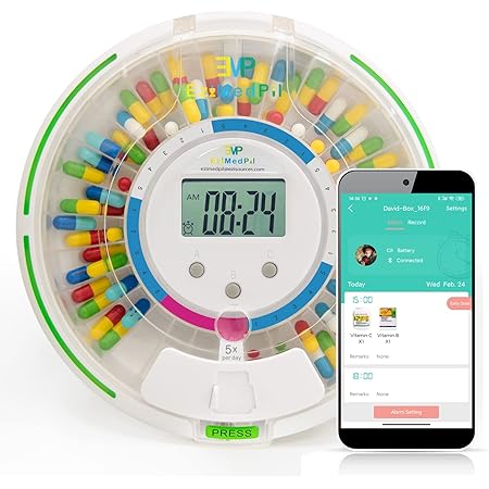 Amazon.com: LiveFine Smart WiFi Automatic Pill Dispenser | 28-Day ...