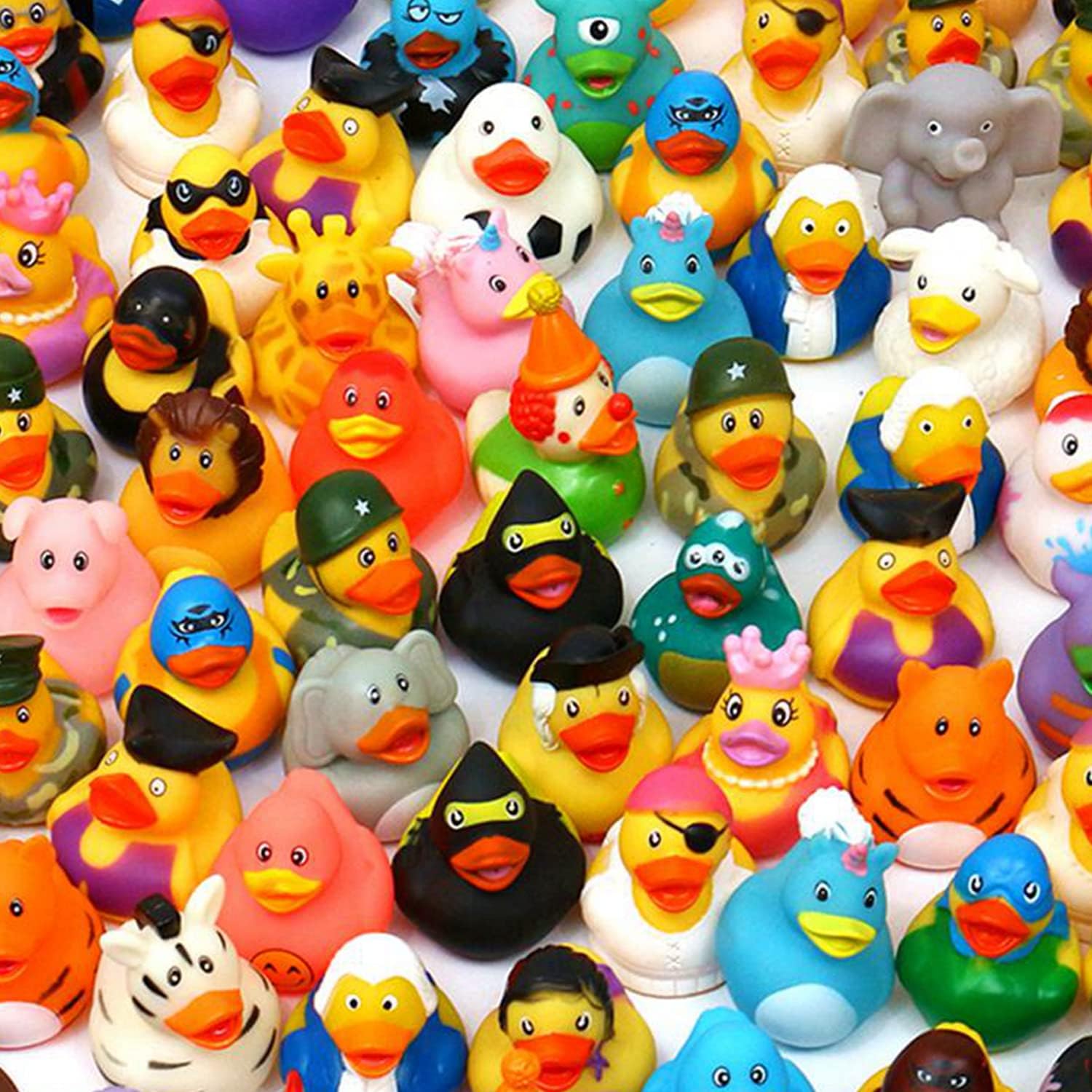 Amazon.com: Deekin 24 Pcs Rubber Ducks 2 Inch Dog Ducks Animal Rubber ...