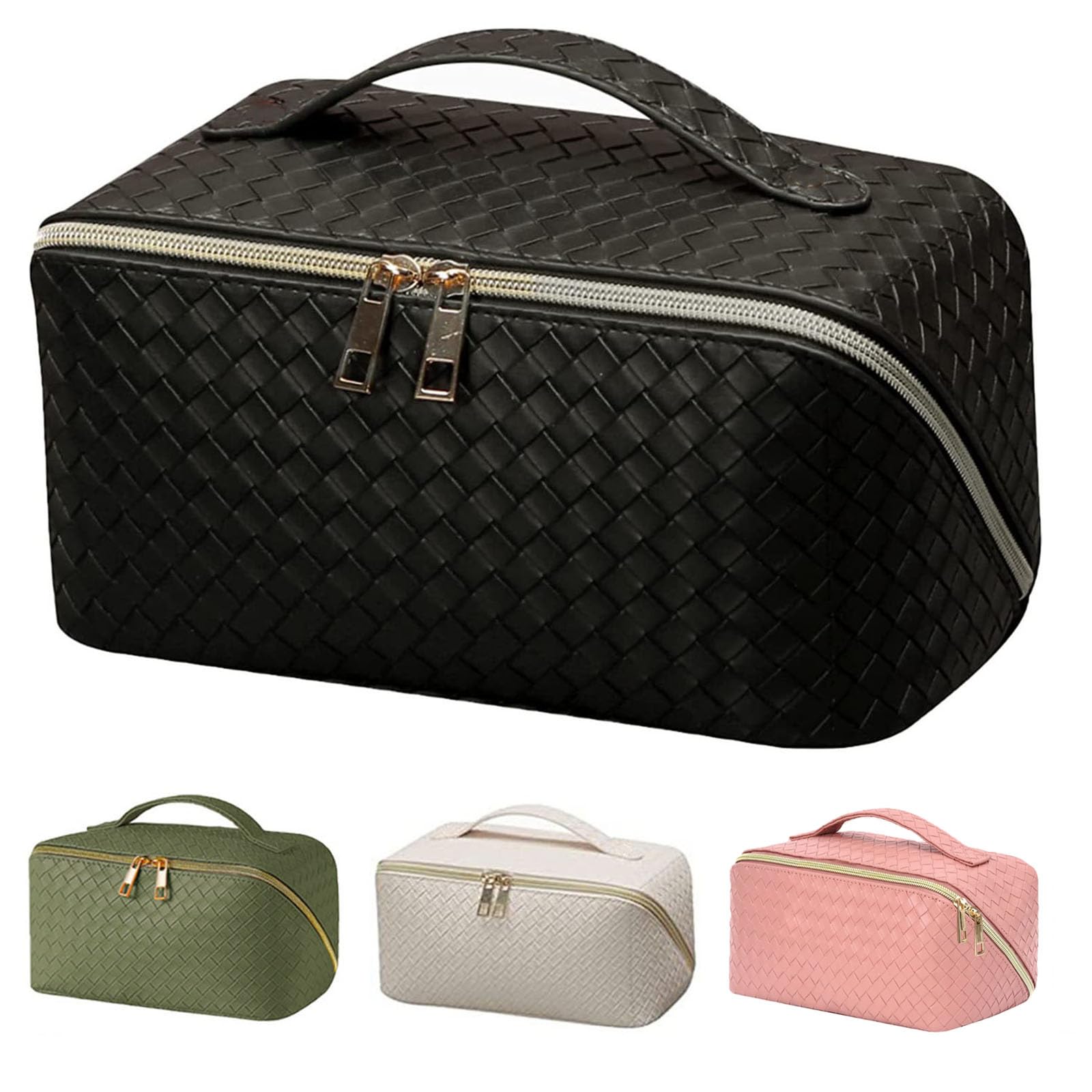 Amazon.com: VYCPEY Large Capacity Travel Makeup Bag,Portable Waterproof ...