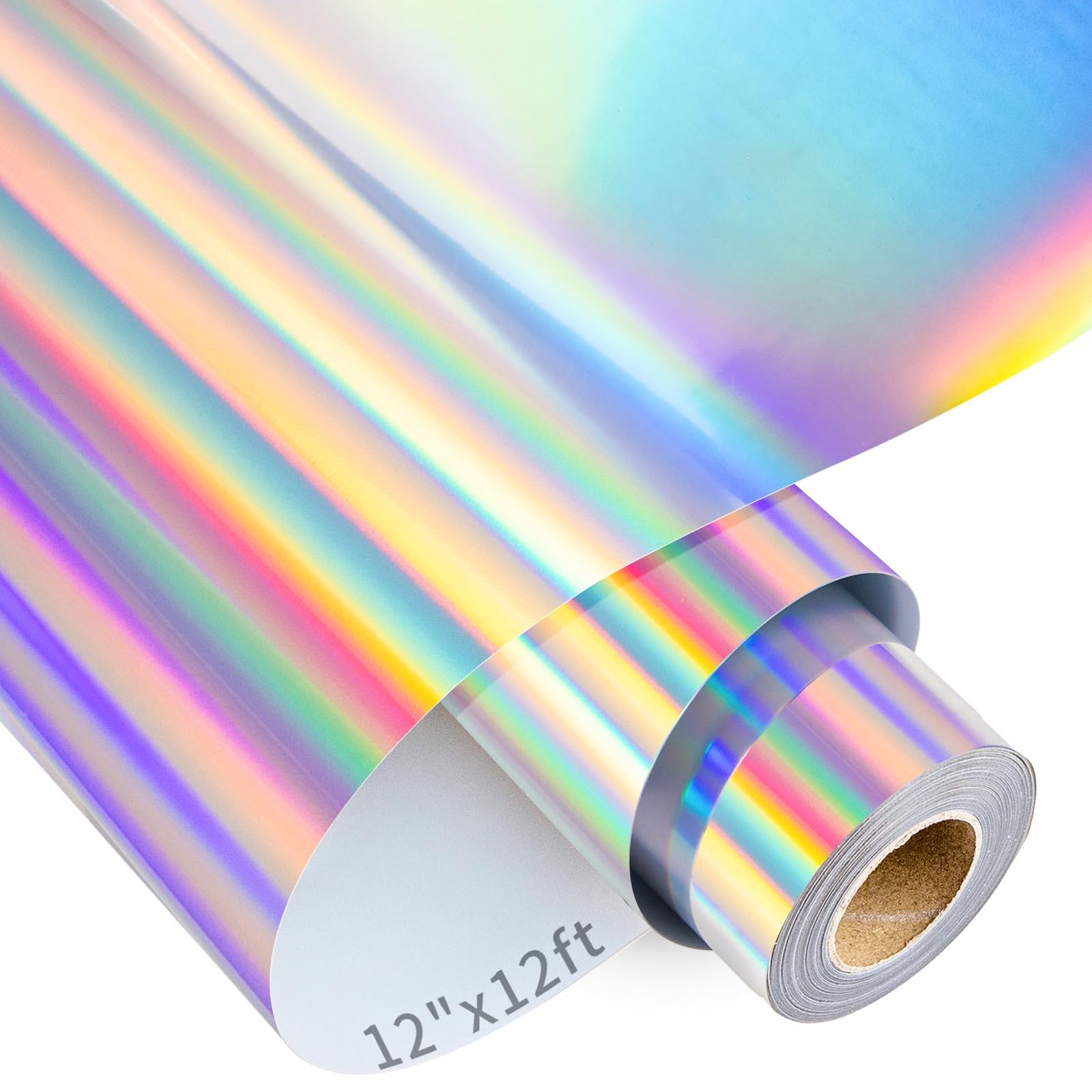 Amazon.com: VINYL FROG Holographic HTV Vinyl Roll 12" x12ft Holographic ...