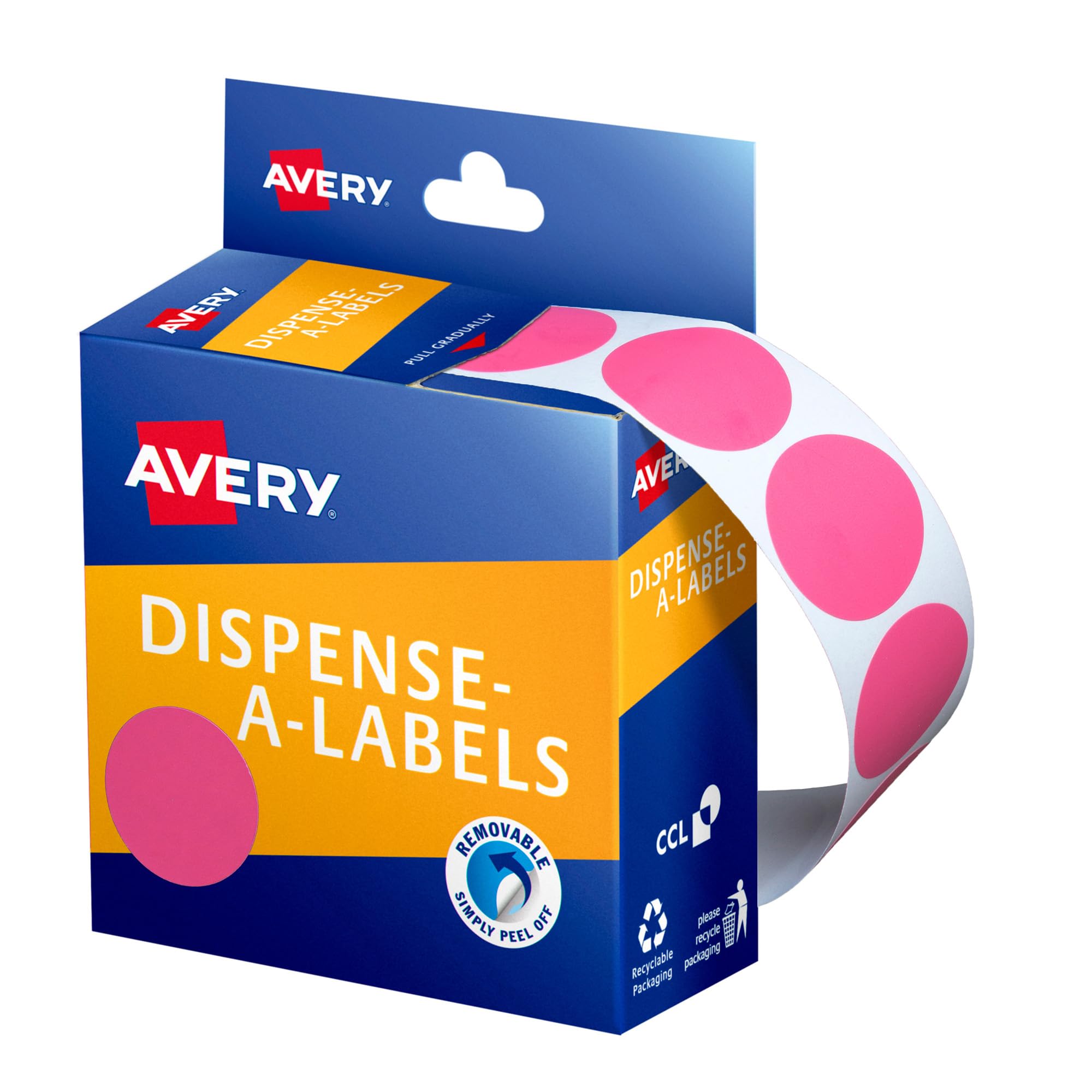 Avery Round Dispenser Labels - Removable Price Stickers ...