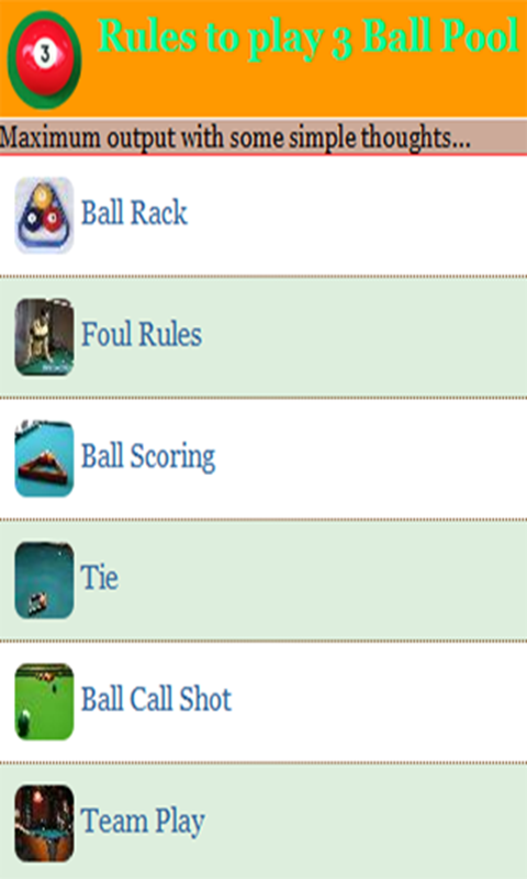 Rules to play 3 Ball Pool:Amazon.ca:Appstore for Android