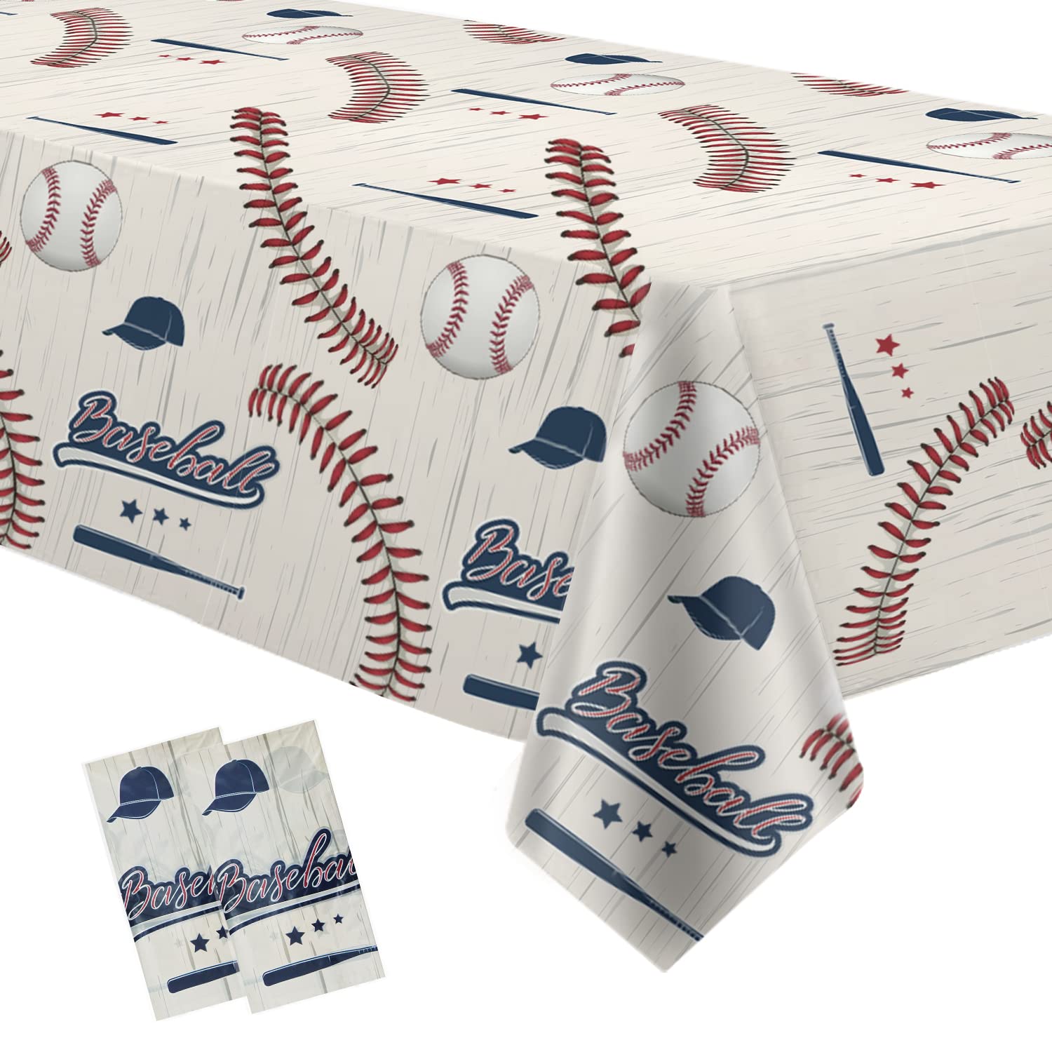 Snapklik.com : HIPVVILD Baseball Party Tablecloth, 2 Pack