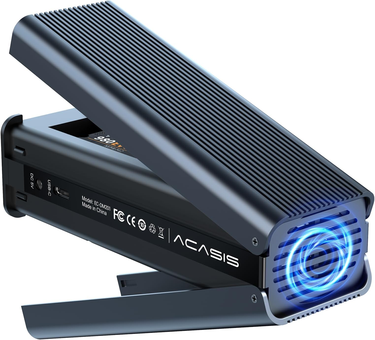 INICIO 2 in 1 USB C Hub + M.2 NVME SATA SSD Enclosure, Magnetic Easy ...