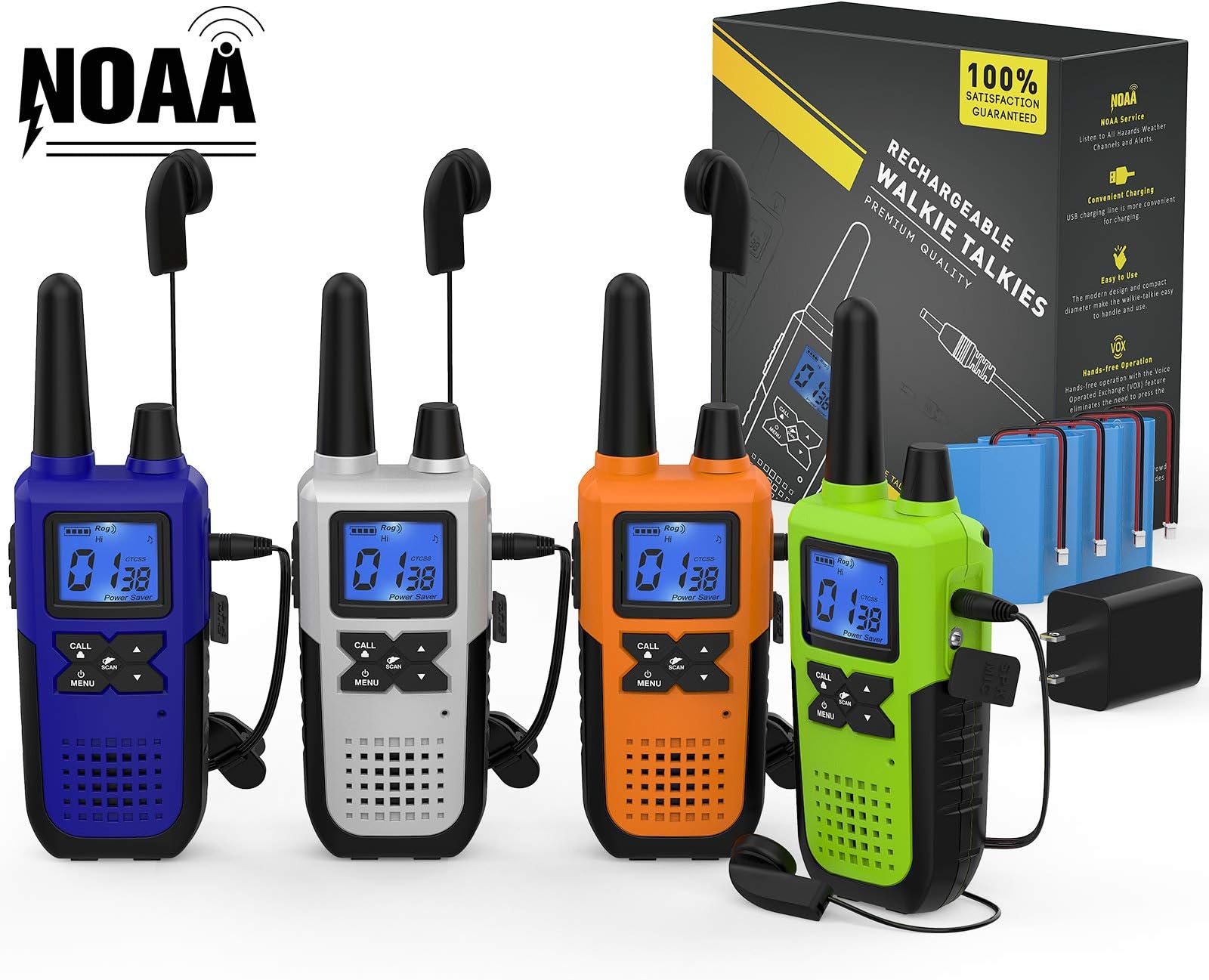 Amazon.com: Topsung Walkie Talkies Long Range for Adults Rechargeable ...