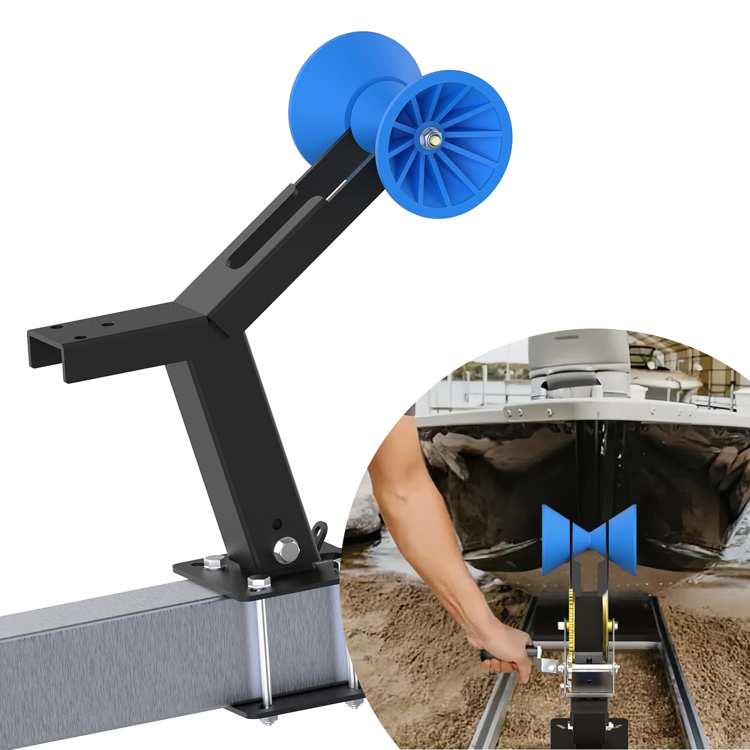 Amazon.com: Up & Down Adjustable Boat Trailer Winch Post with Roller ...