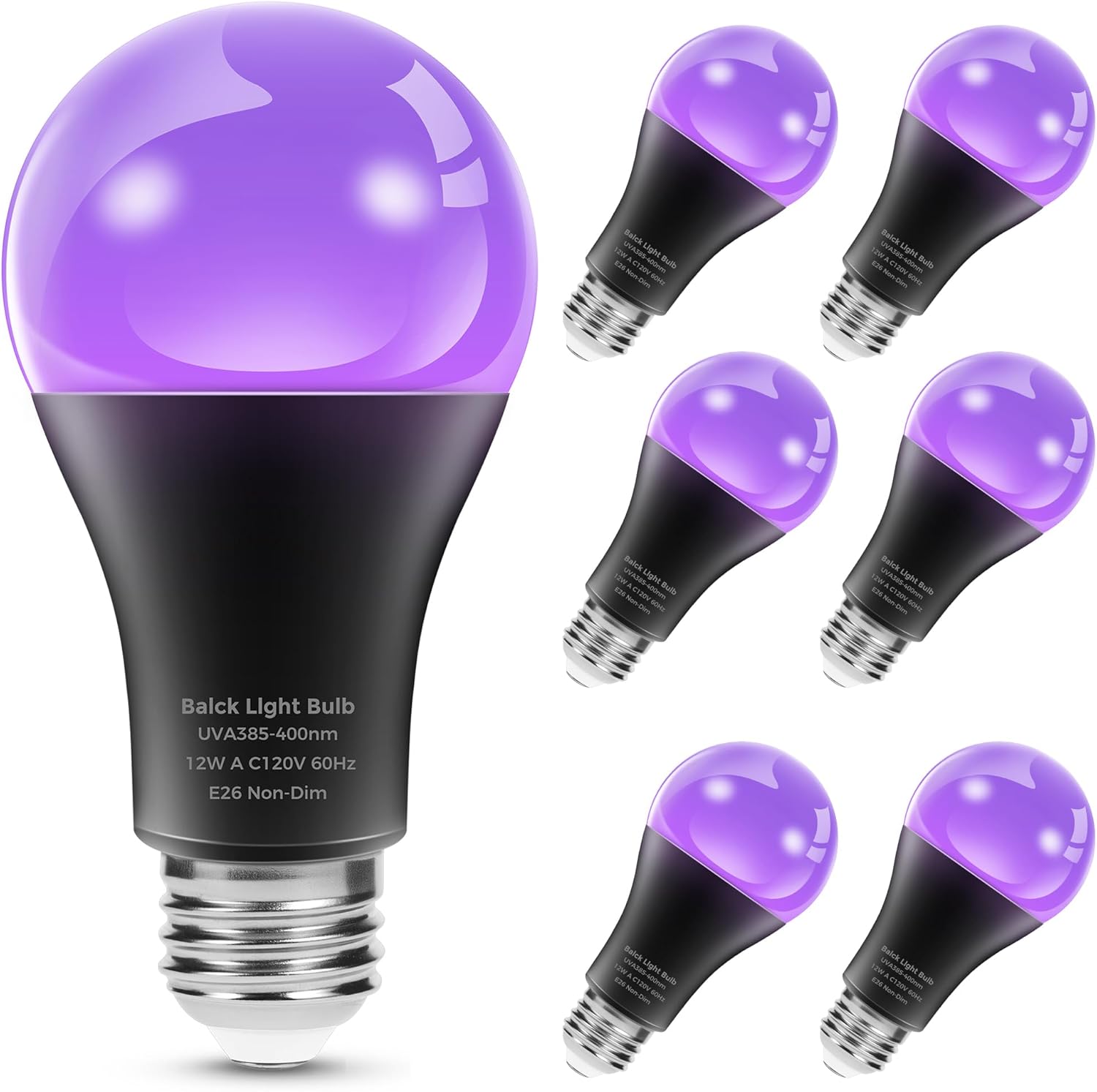 LOHAS Red Green LED Light Bulbs, 9W (60W Equivalent) A19 Red Green ...