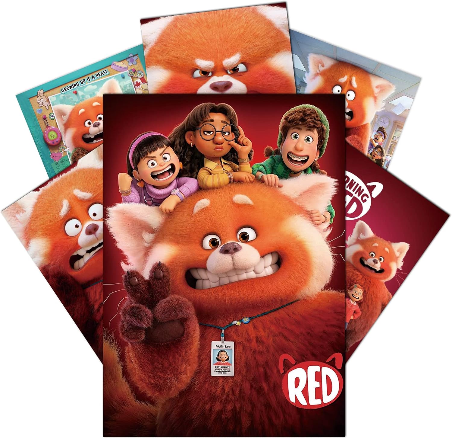 Ljjlodwpfv Turning A Red Movie Posters - Set of 6 Pieces 10 x 14 Inch ...