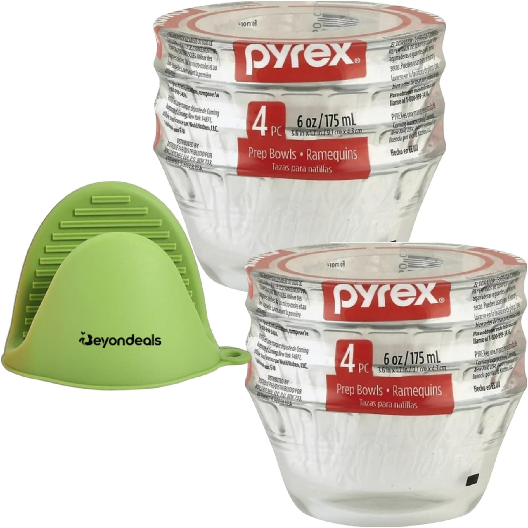Amazon.com: Pyrex Bakeware Clear Custard Cups, Set of 8, 6-Ounce: Home ...