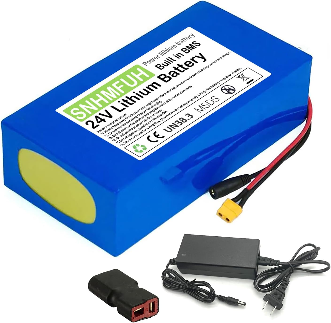 Amazon.com: SNHMFUH 24V 36V 48V Lithium Battery 36V Ebike Battery 8AH - 30AH Electric Bike ...