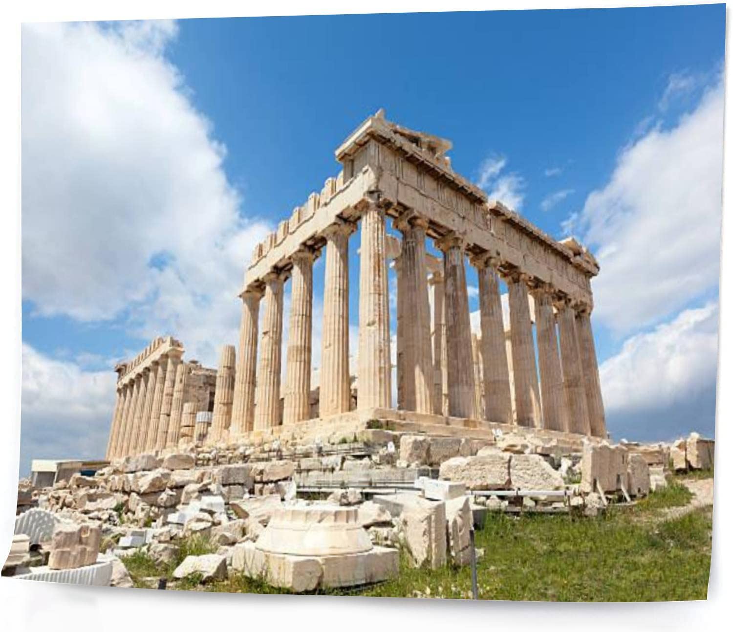 Parthenon Color Drawing