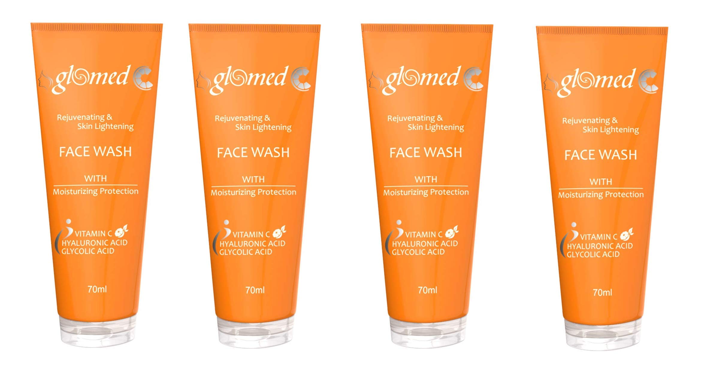 Ethiglo Glomed C Skin Lightening Face Wash (70ml) - Pack of 4 : Amazon ...