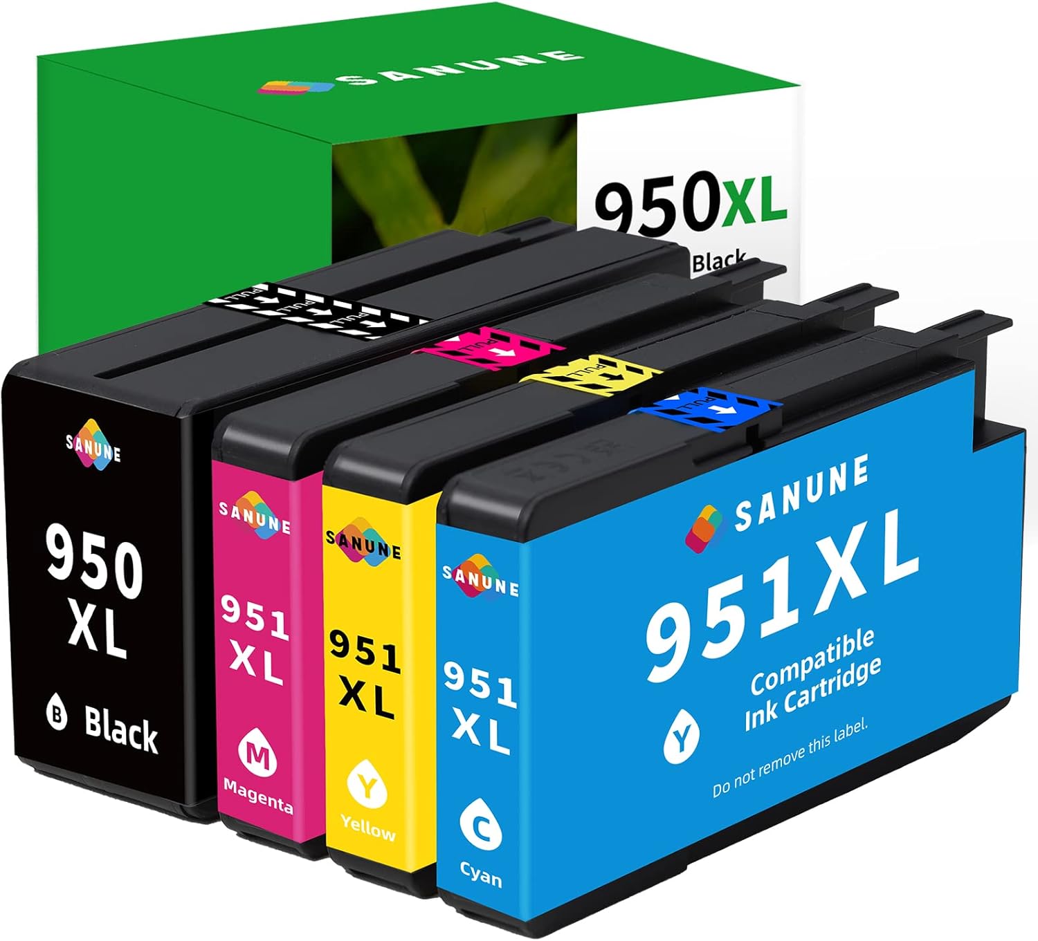 Amazon.com: SANUNE 950XL 951XL Ink Cartridges Combo Pack Replacement ...