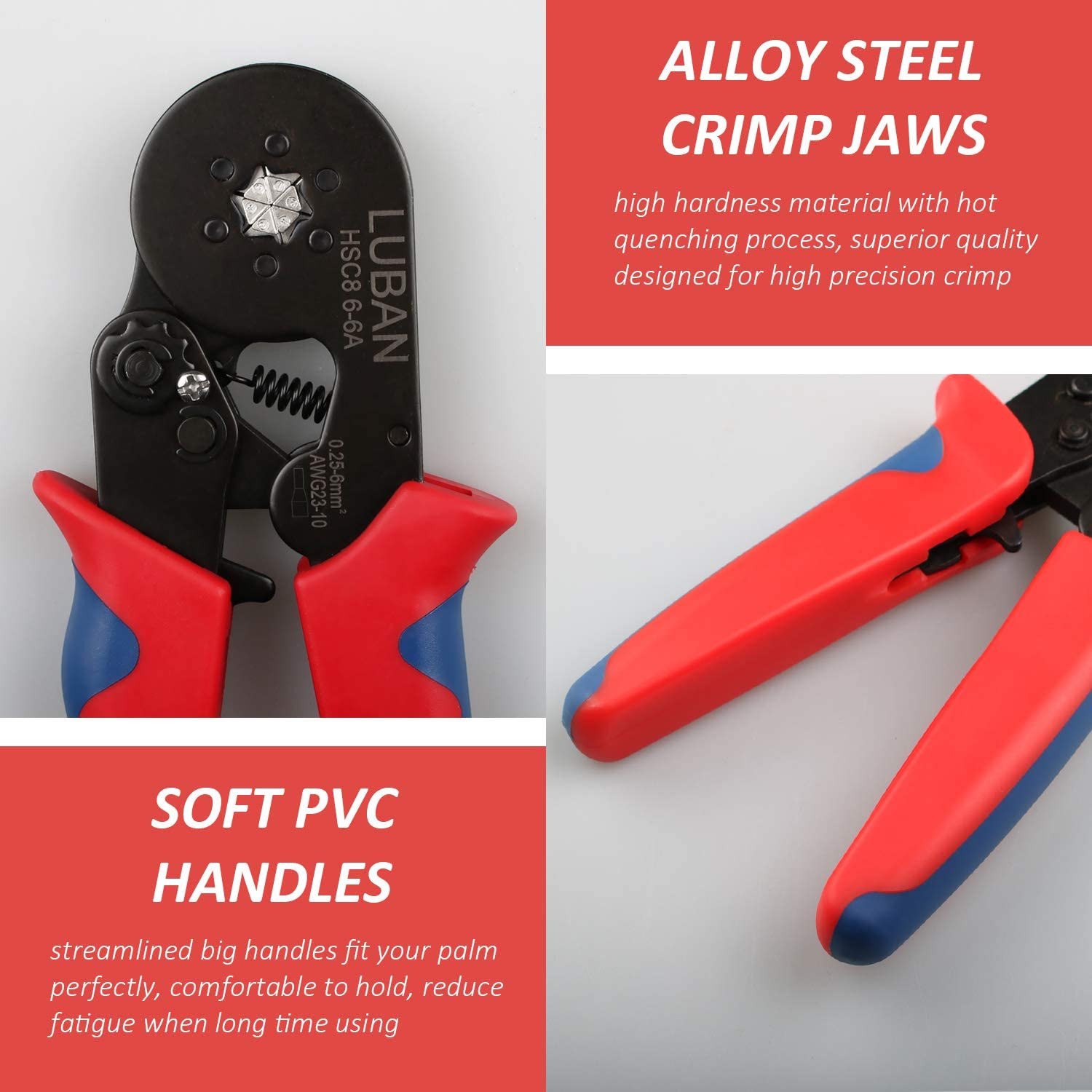 Buy Ferrule Crimping Tool, Ferrule Crimper Plier (AWG23-7), Self ...