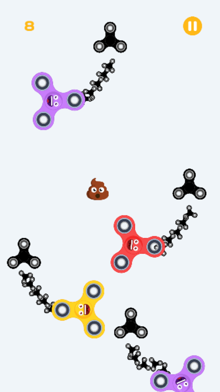Spinners Everywhere! 2 - Help Poop Emoji Avoid Fidget Spinners: 2K18 ...