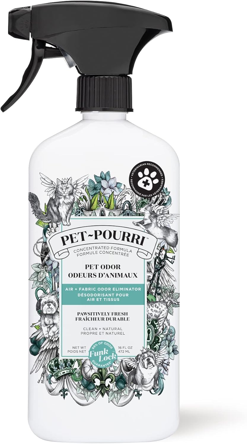Pourri Pet Odor Eliminator for Home Use & On the Go - Pet-Pourri Cat ...