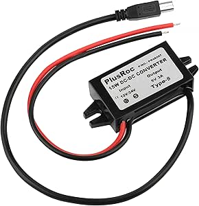 Amazon.com: PlusRoc Waterproof 12V/24V to 5V 3A Converter DC-DC Step ...
