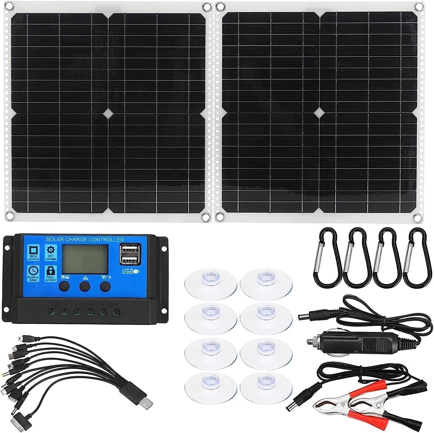 Amazon.com: 18V with Controller Cells Battery Charging for Phone Car RV ...