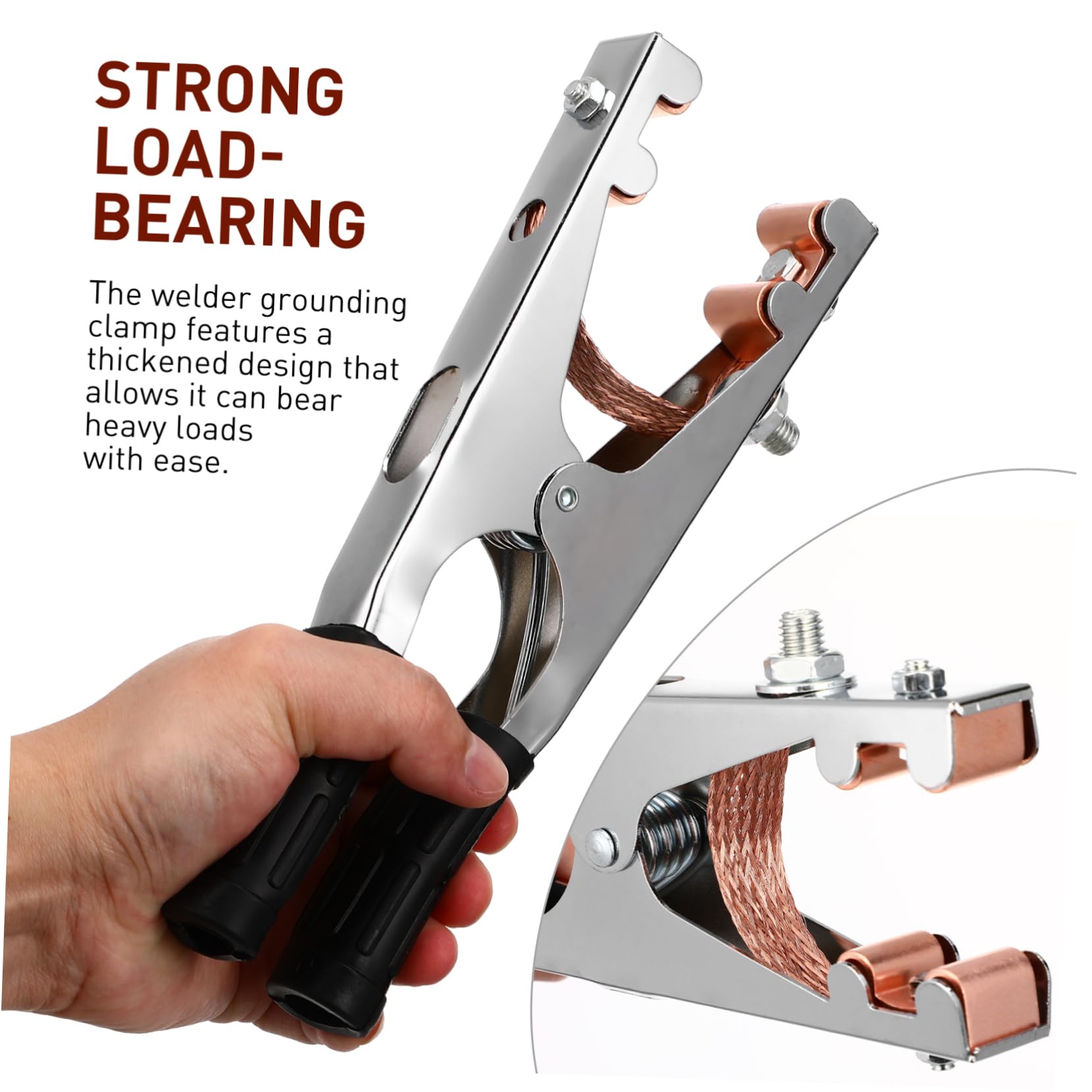 Professional Welding Ground Clip QWORK 600A Industrial Welding Ground ...