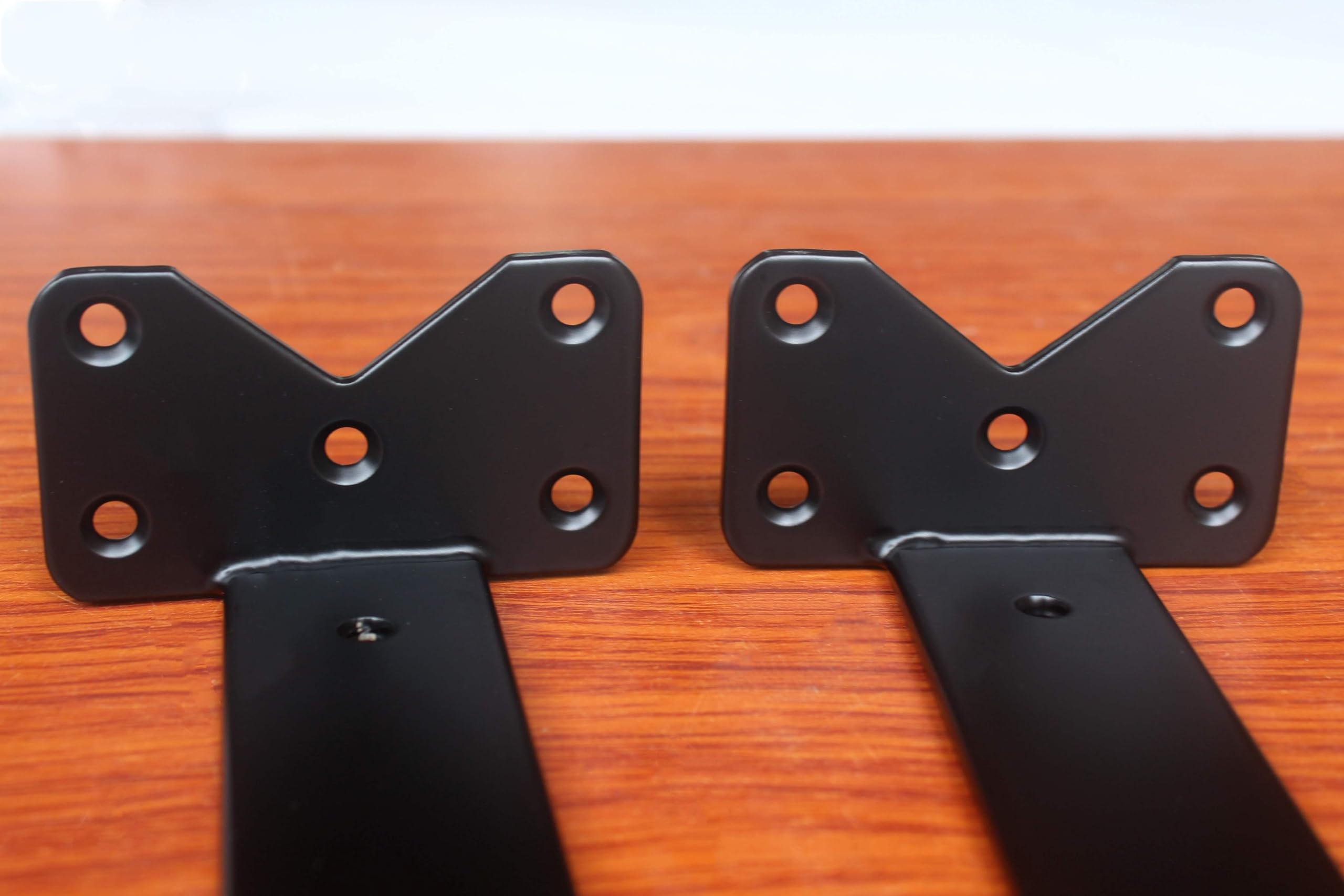 Snapklik.com : 8 Pack - 10 Inch Black Hidden L Shelf Bracket