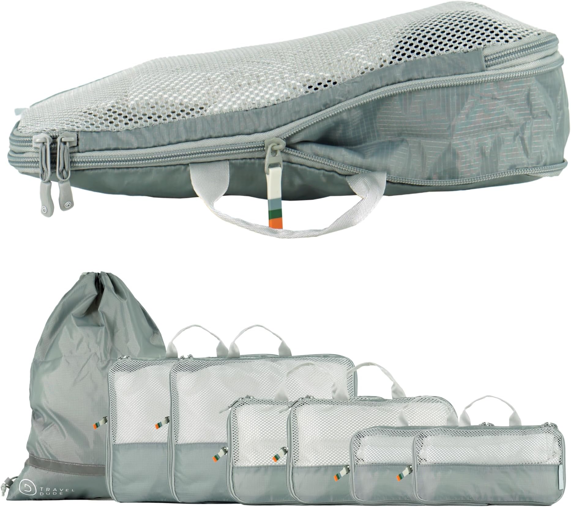 BACK&PACKER® Packing Cubes mit Kompression 6-teilig - Packtaschen Set ...
