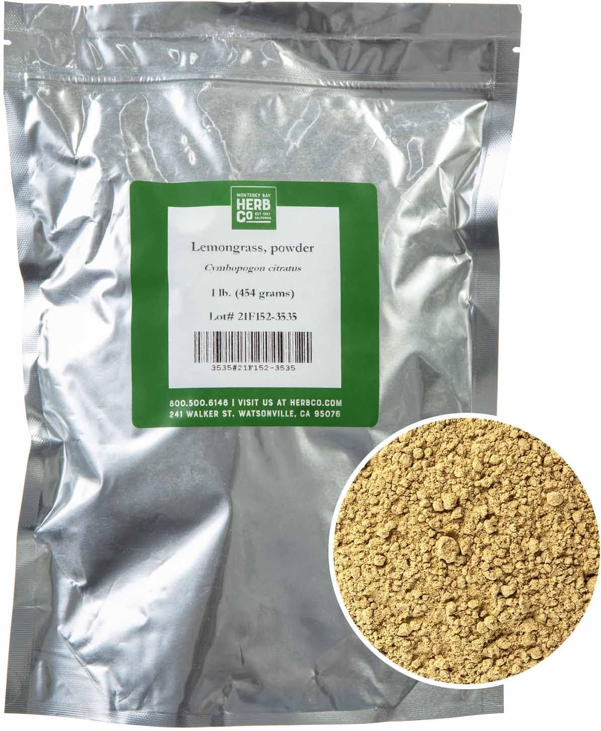 Amazon.com: MONTEREY BAY HERB CO. Lemongrass Powder | Citronella Grass ...