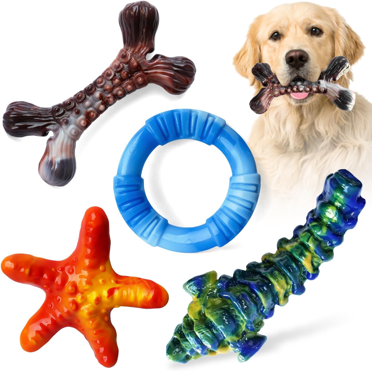 Pet Supplies : KGPERGU 2PC Dog Toys to Keep Them Busy, Dog Toys for ...