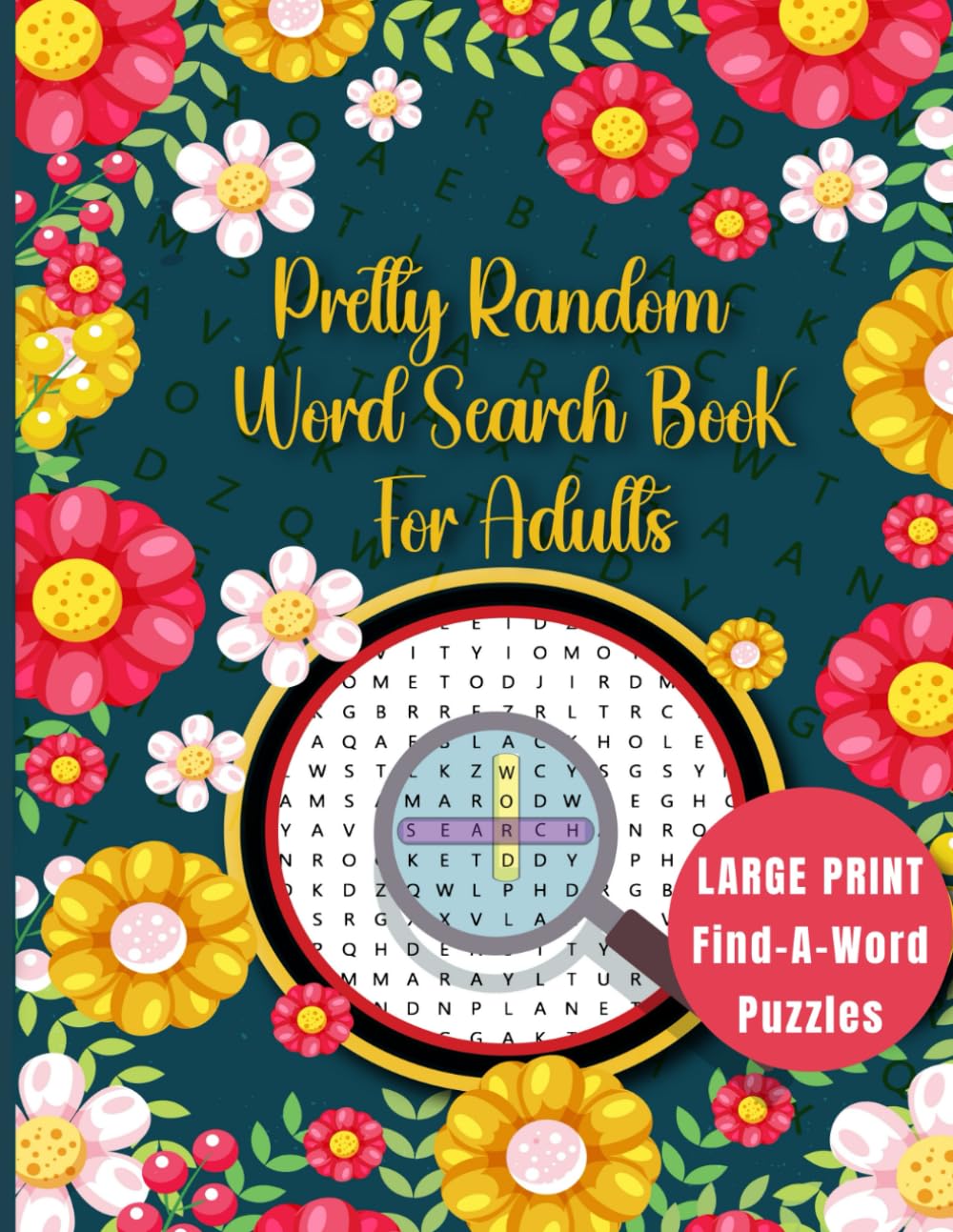 Amazon.com: LARGE PRINT Find A Word Puzzles: Pretty Random Word Search ...