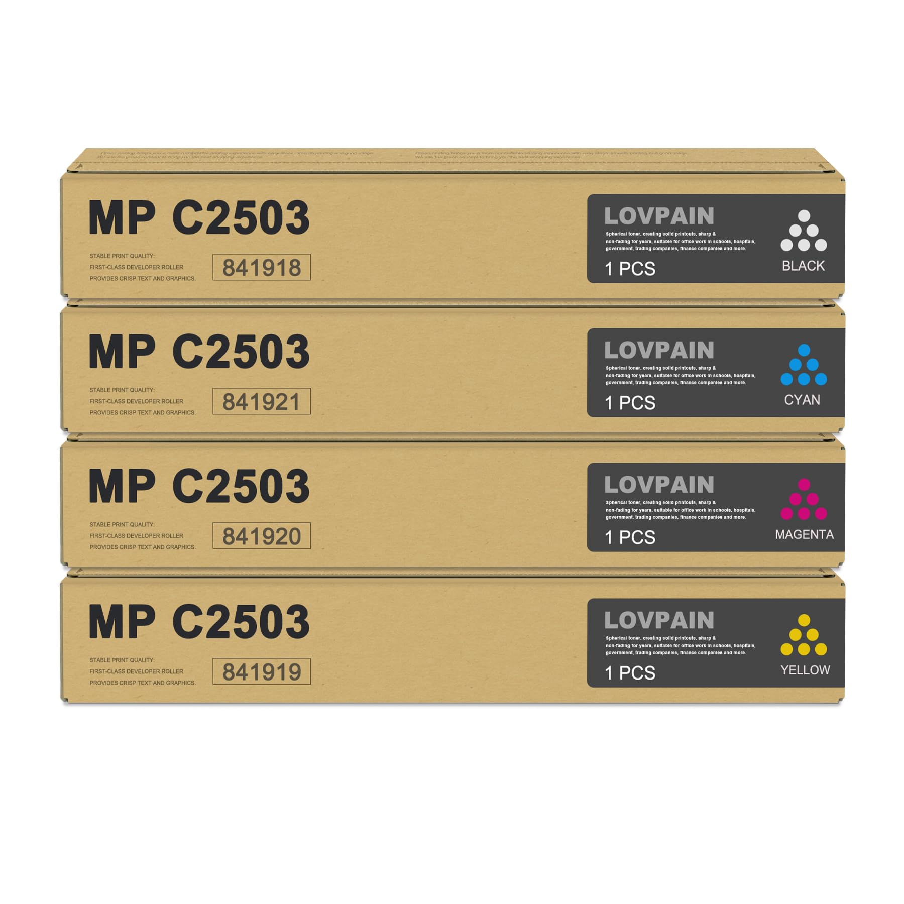 Mp C2503 High Yield Toner Cartridge 4 Pack Black Cyan | Desertcart KUWAIT