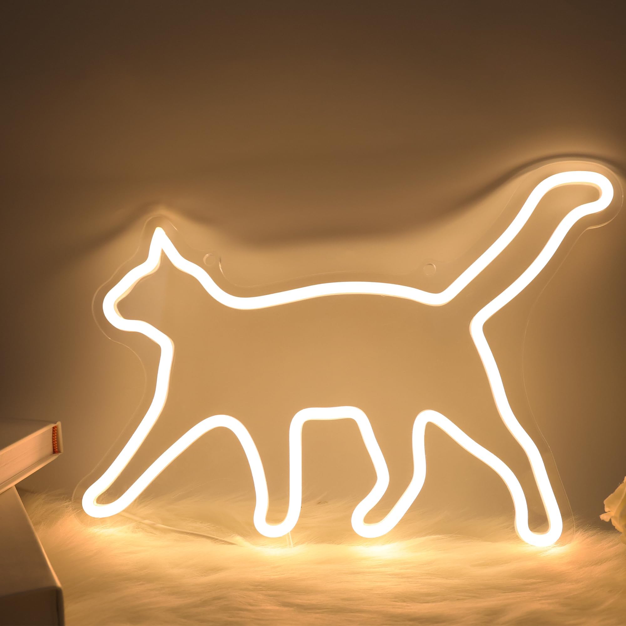 Amazon.com : Ammonite Cat Neon Sign, LED Neon Lights for Room Wall ...