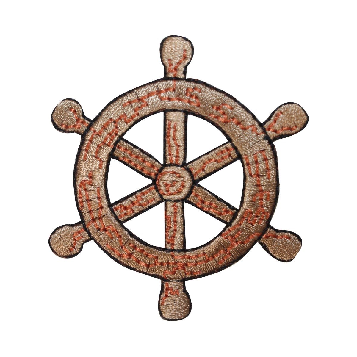 Amazon.com: ID 2701 Ship Steering Wheel Patch Wood Boat Sail ...