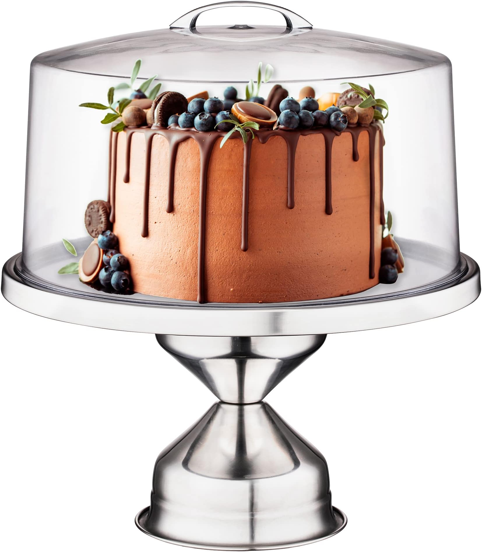 Amazon.com | Onesource Cake Stand and Display - Stainless Steel Base ...