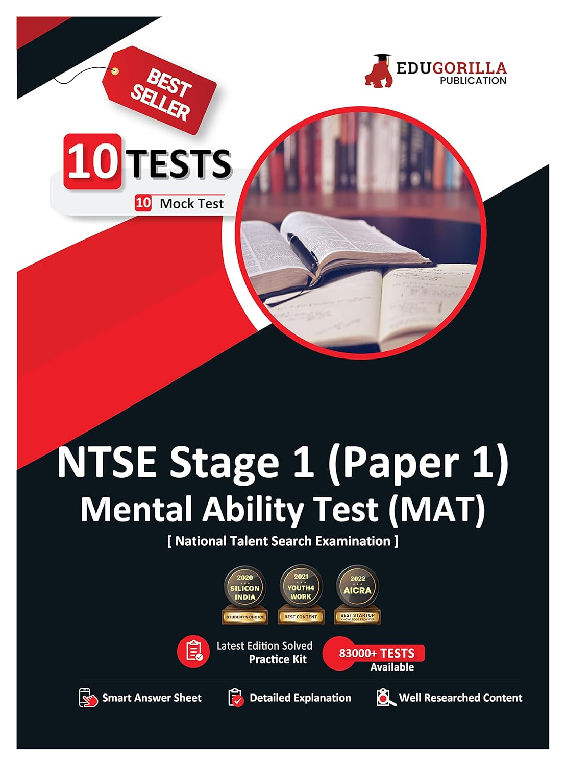 Buy NTSE Stage 1 Paper 1 MAT (Mental Ability Test) Book 2024 (English ...