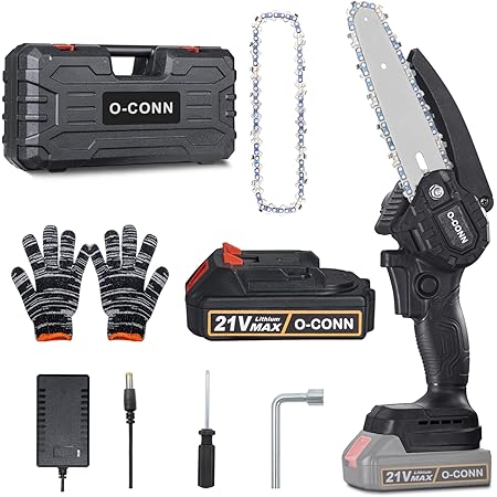 Amazon.com: Mini Chainsaw Battery Powered, 6-In Electric Chainsaw ...