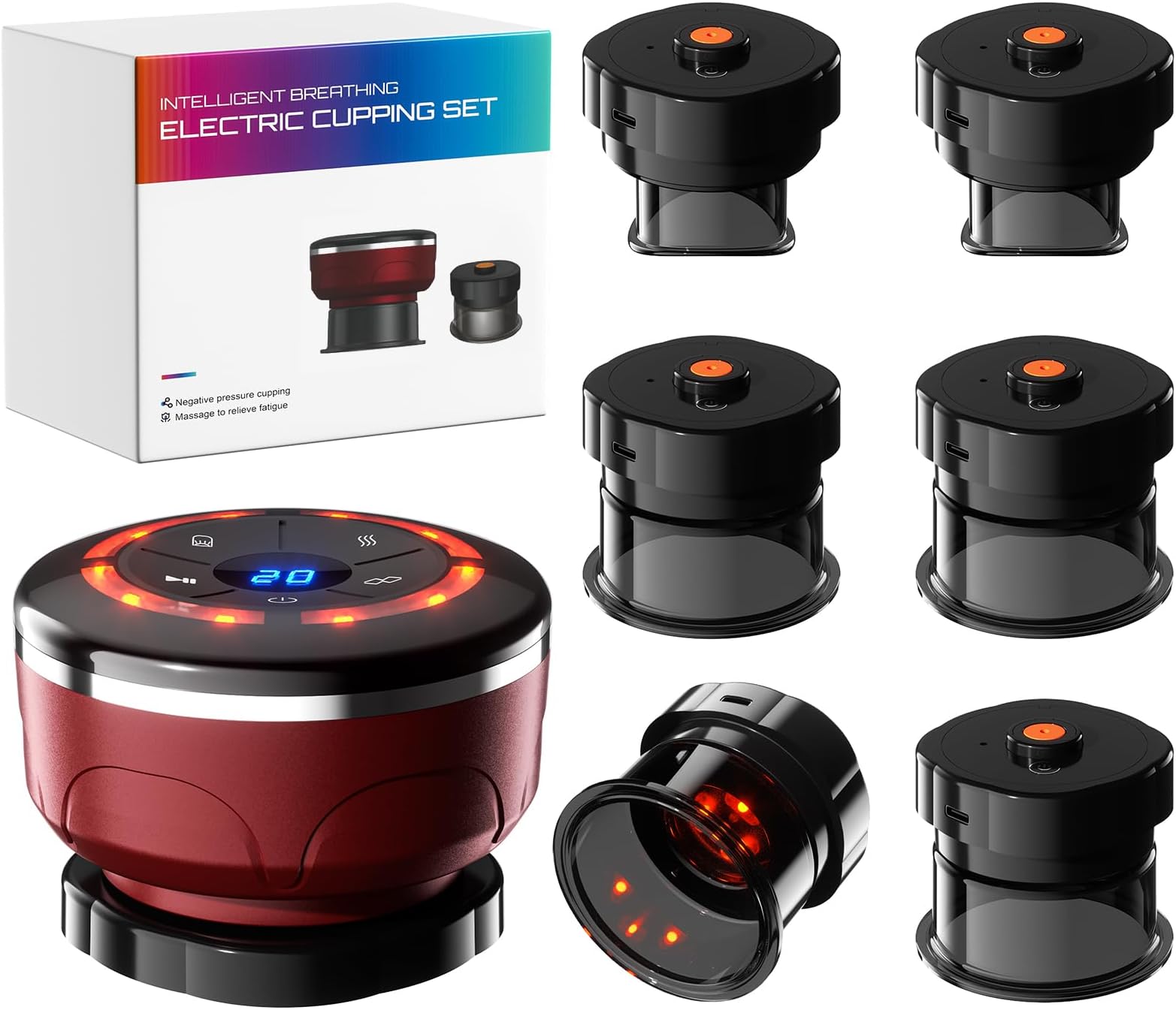 Amazon.com: UBALANCE Smart Cupping Therapy Set - Cellulite Massager ...