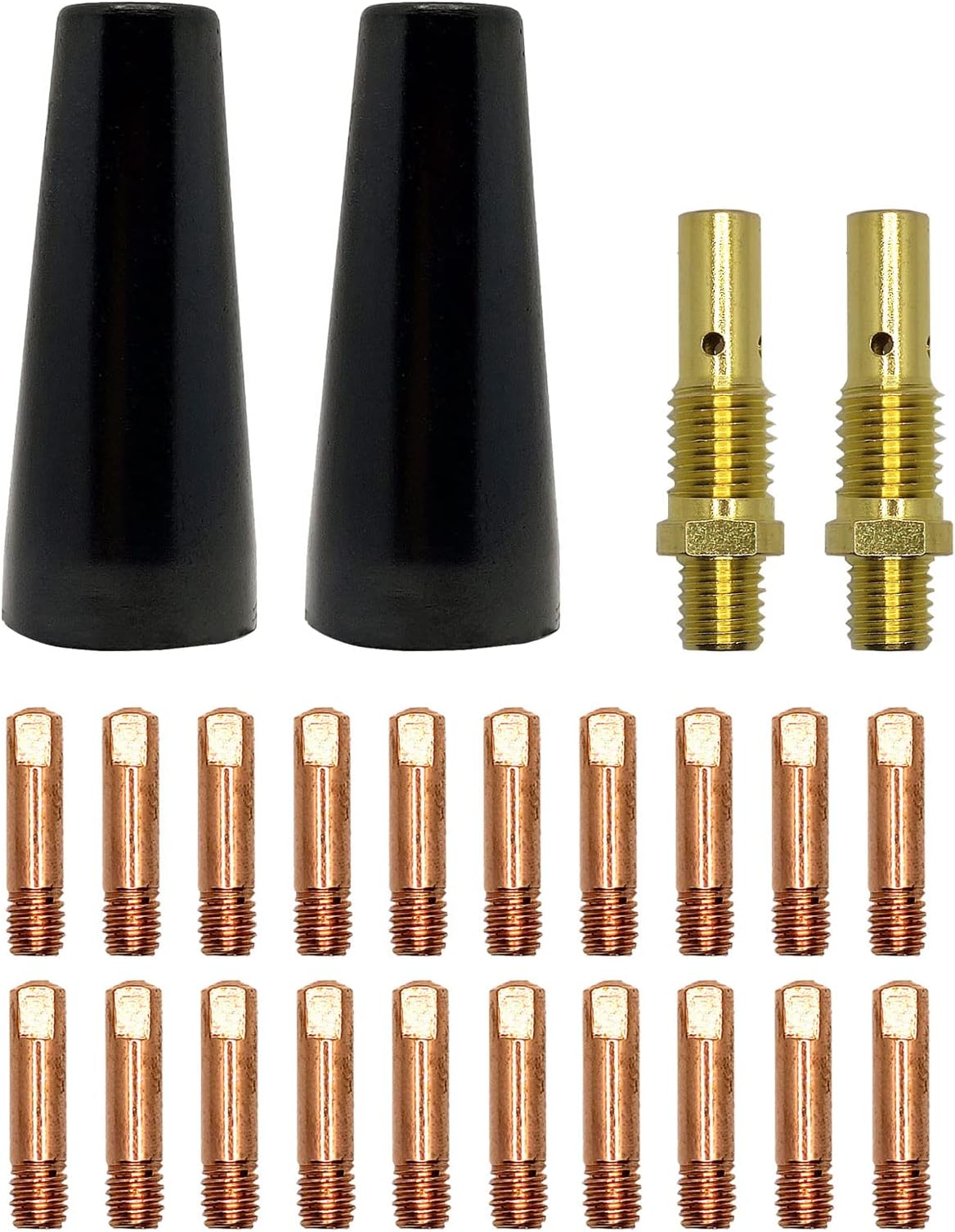 21PCS Gasless Flux Nozzle Tip for TITANIUM Easy-Flux 125 Amp Welder ...