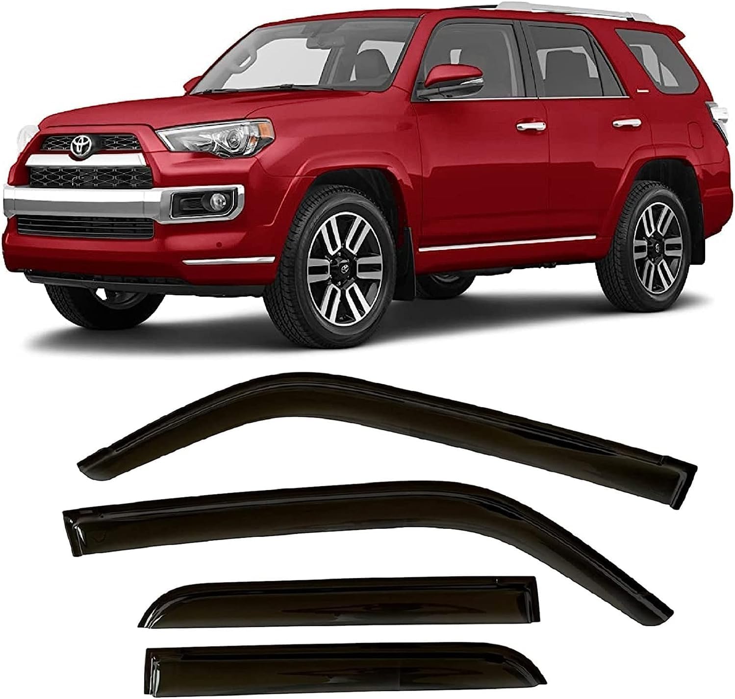 Amazon.com: KitsPro Side Window Rain Guards for 2010-2024 Toyota ...