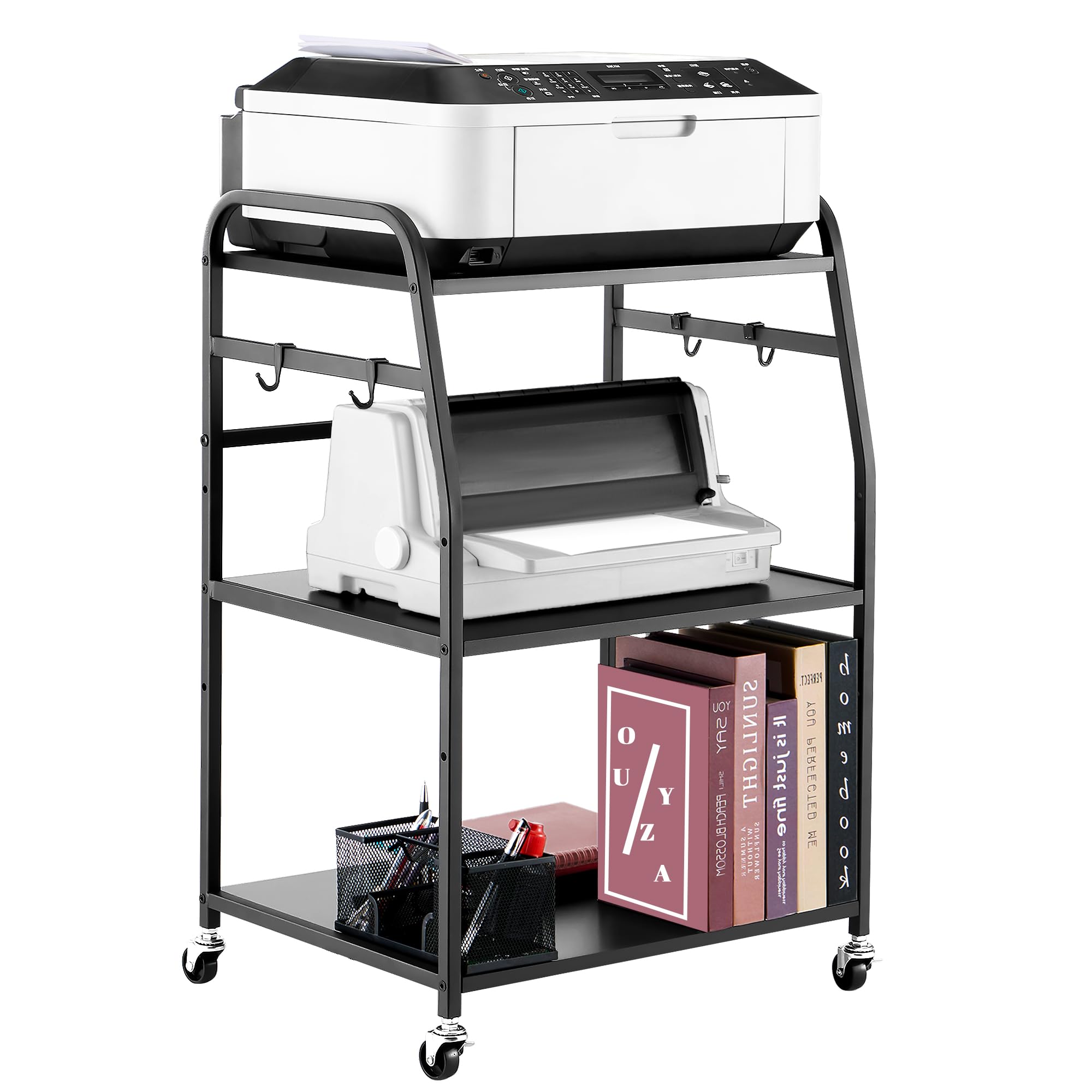 Amazon.com: Vividwood Printer Stand - Large 3 Tier Printer Table with ...