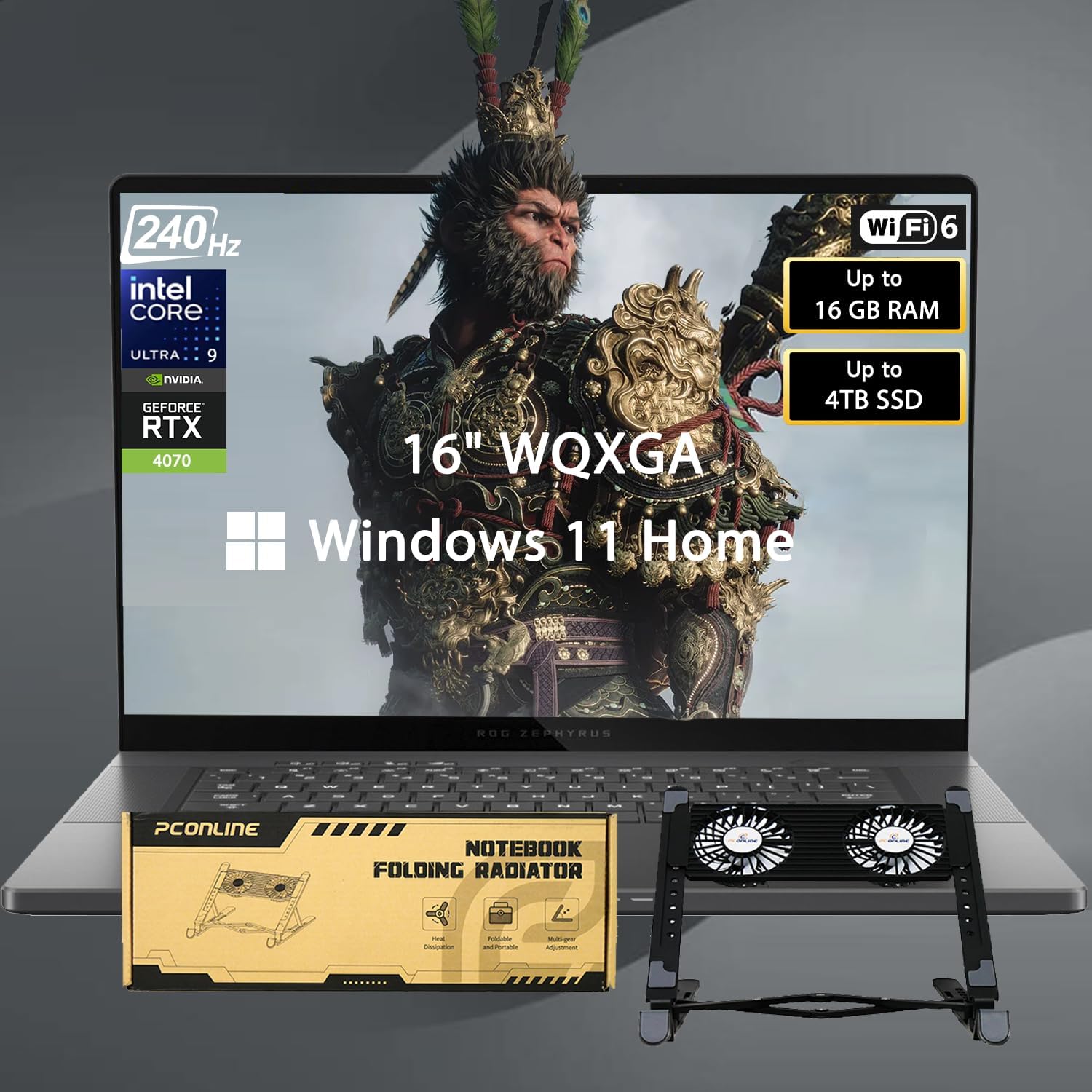 Amazon.com: ASUS ROG Zephyrus G16 VR-Ready Gaming Laptop, 16" OLED QHD+ ...