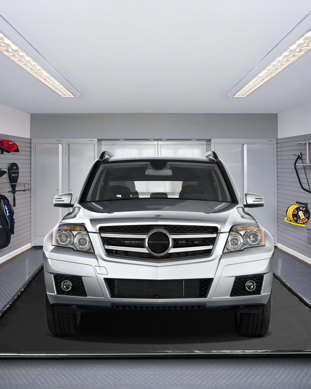 EZISOE (7'9" x 18') Garage Floor Containment Mat, Non-Slip Garage Floor ...