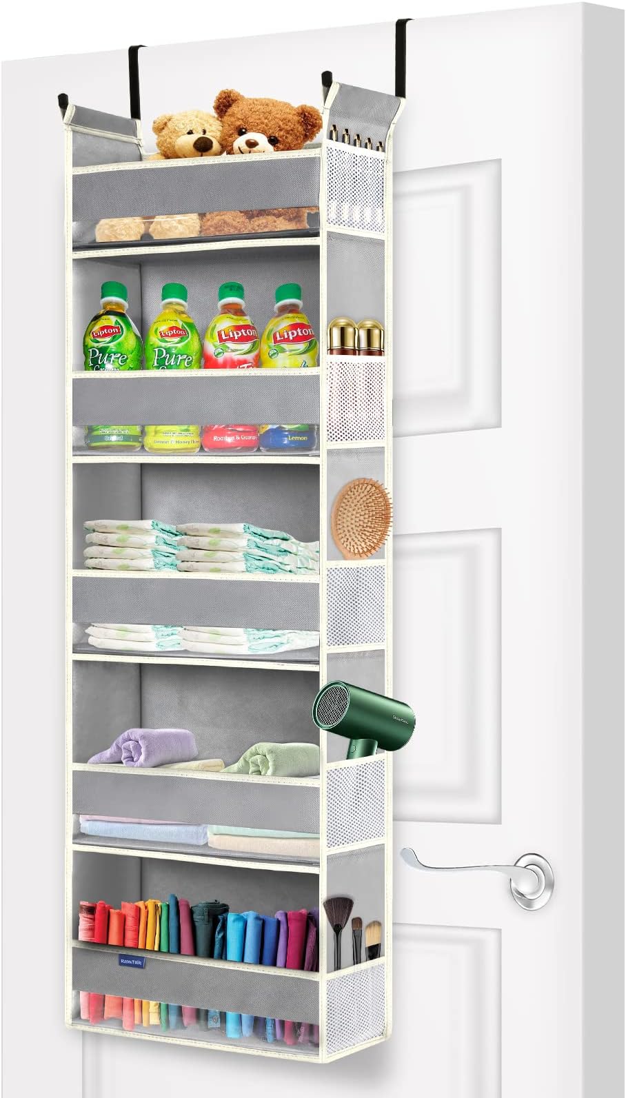 Amazon.com: Fixwal 2 Pack Over The Door Organizer 5 Shelf Hanging ...