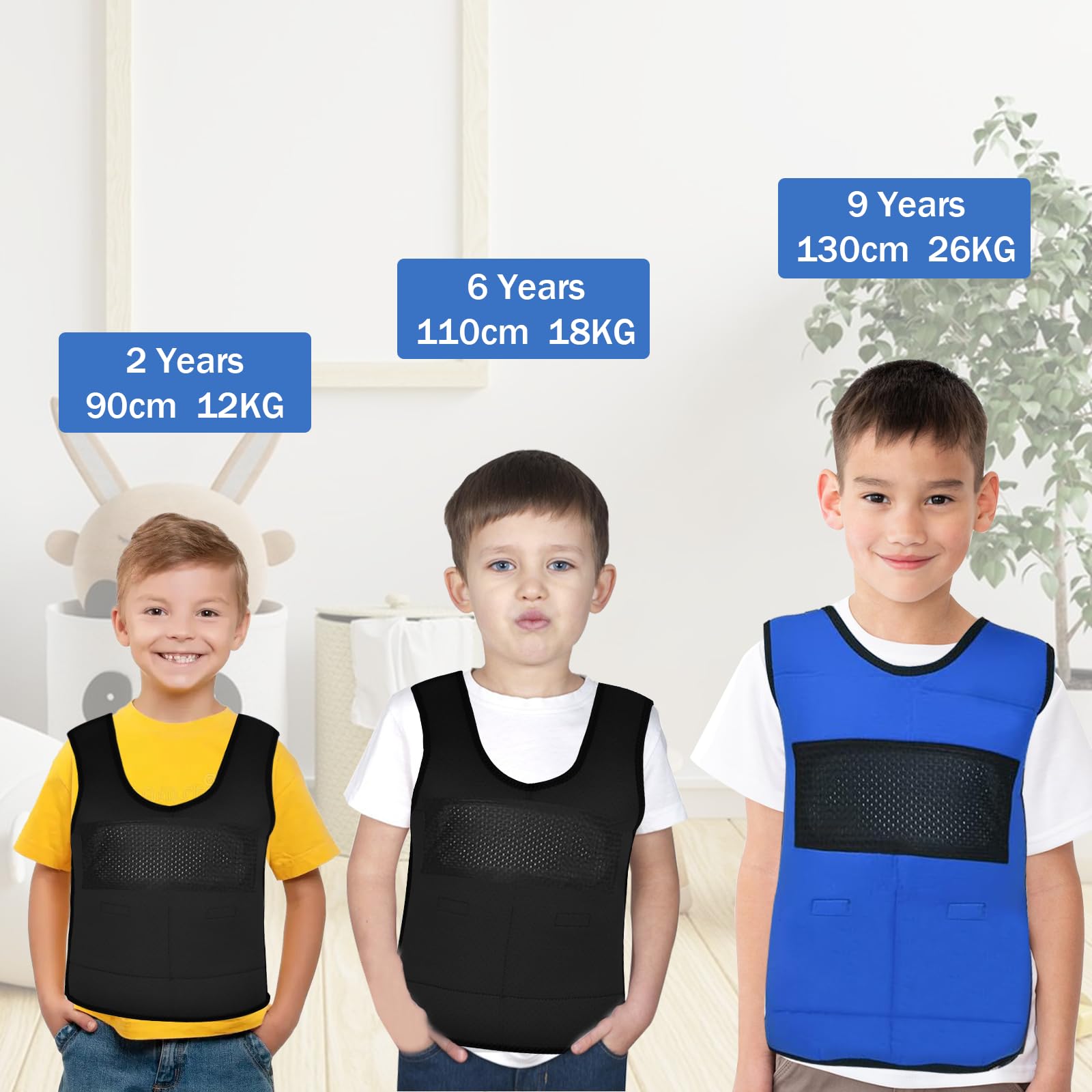 Snapklik.com : Weighted Vest For Kids (Medium, Ages 8+)