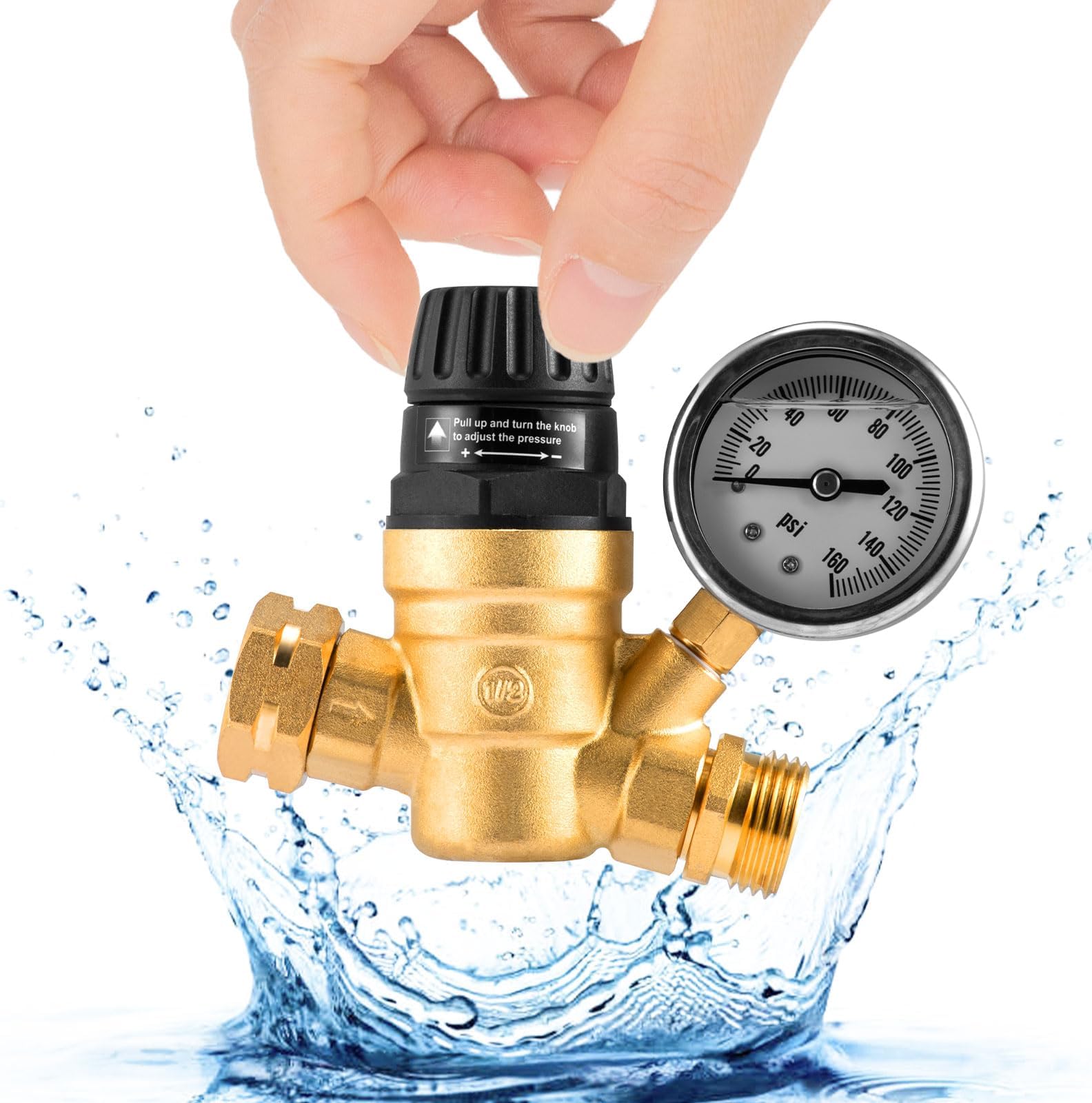 Amazon.com: Renator RV Water Pressure Regulator for RV Camper. Brass ...