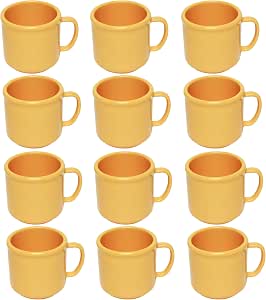 Amazon.com: TrueCraftware- 10 oz Mug Melamine Yellow Color Set of 12 ...