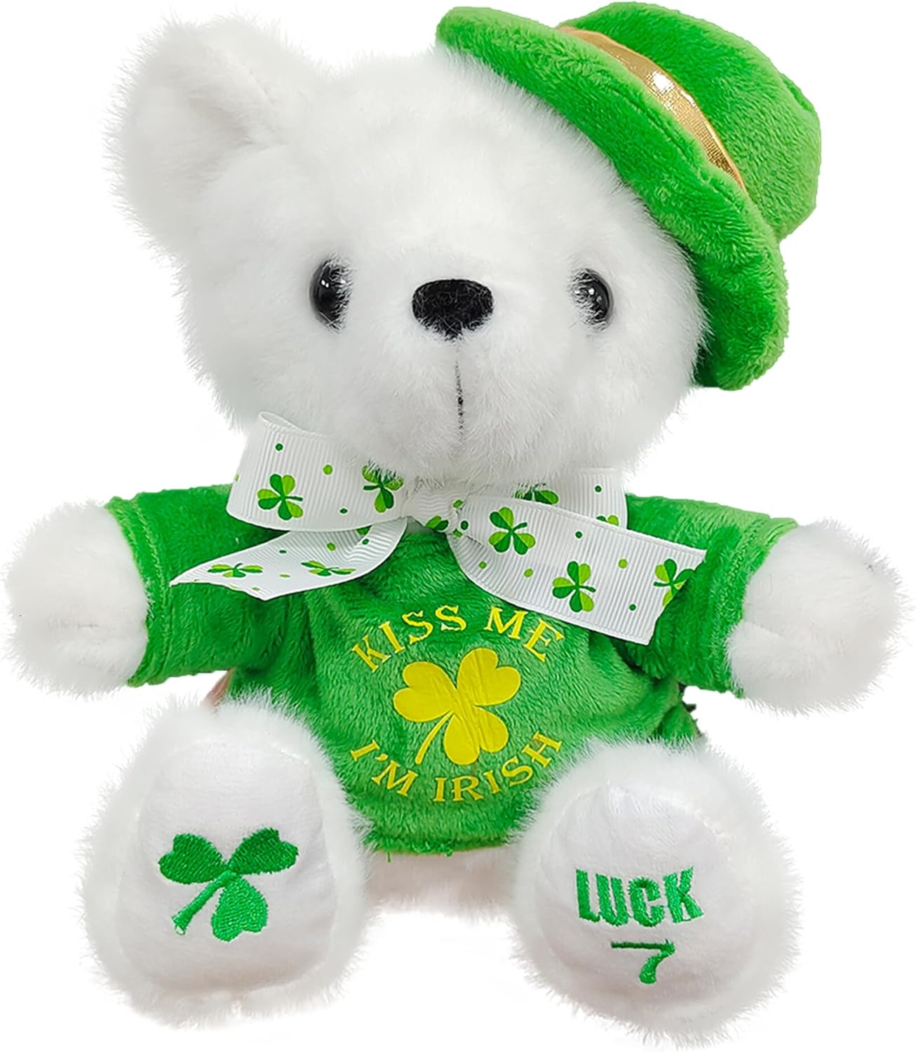 Amazon.com: Ziyutam St Patricks Day Green Teddy Bear Stuffed Animal ...