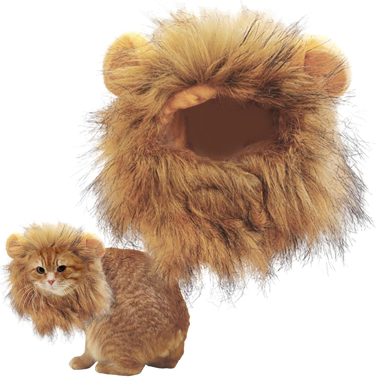 Mane For Cat, Lion Mane Costume For Cats, Lion Mane For Dog, Pet Cat ...