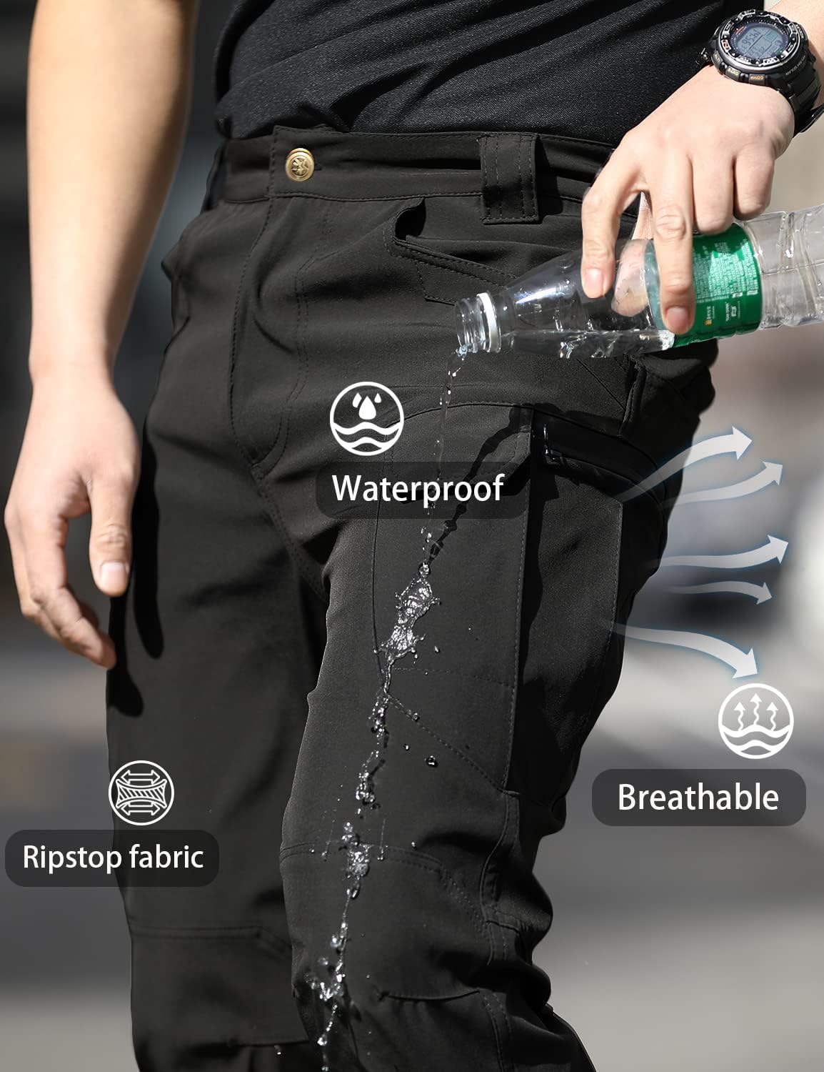 Snapklik.com : AUTIWITUA Mens Tactical Pants Water Resistant Flex ...