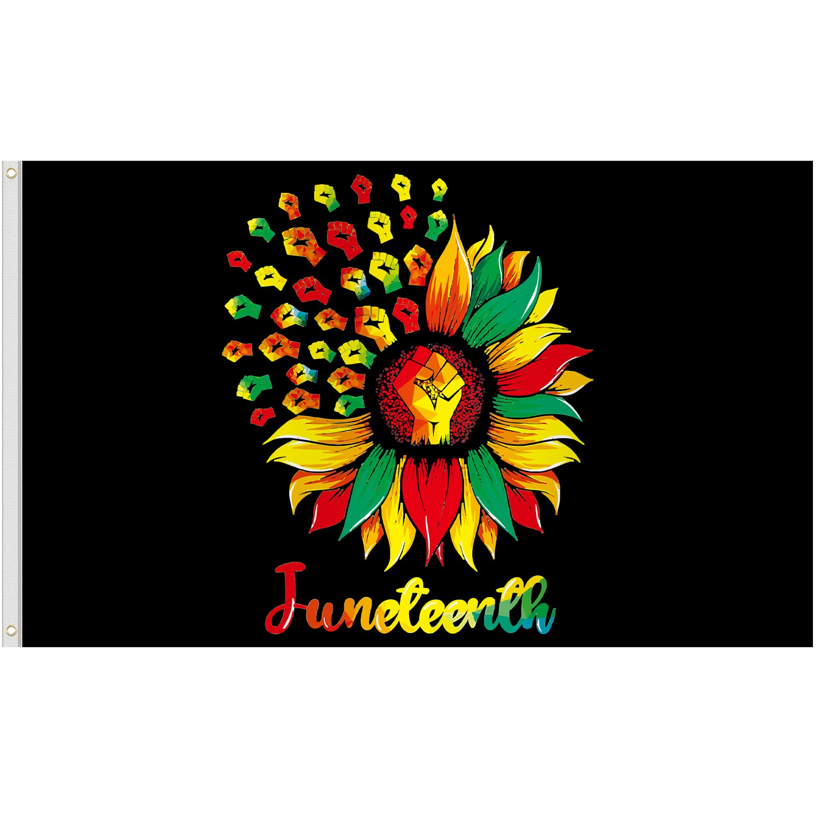 Amazon.com : Arosche Juneteenth Decorations Flags 3x5 Ft Outdoor Double ...