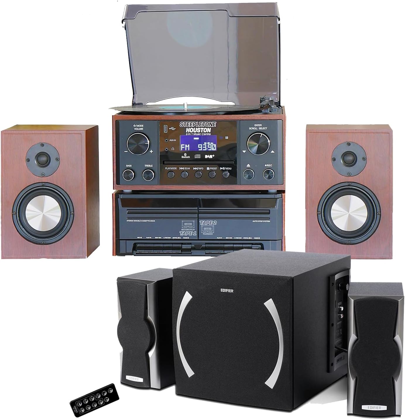 JVC RV-NB300DAB Boombox DAB Radio, Bluetooth, USB & CD Speaker System ...